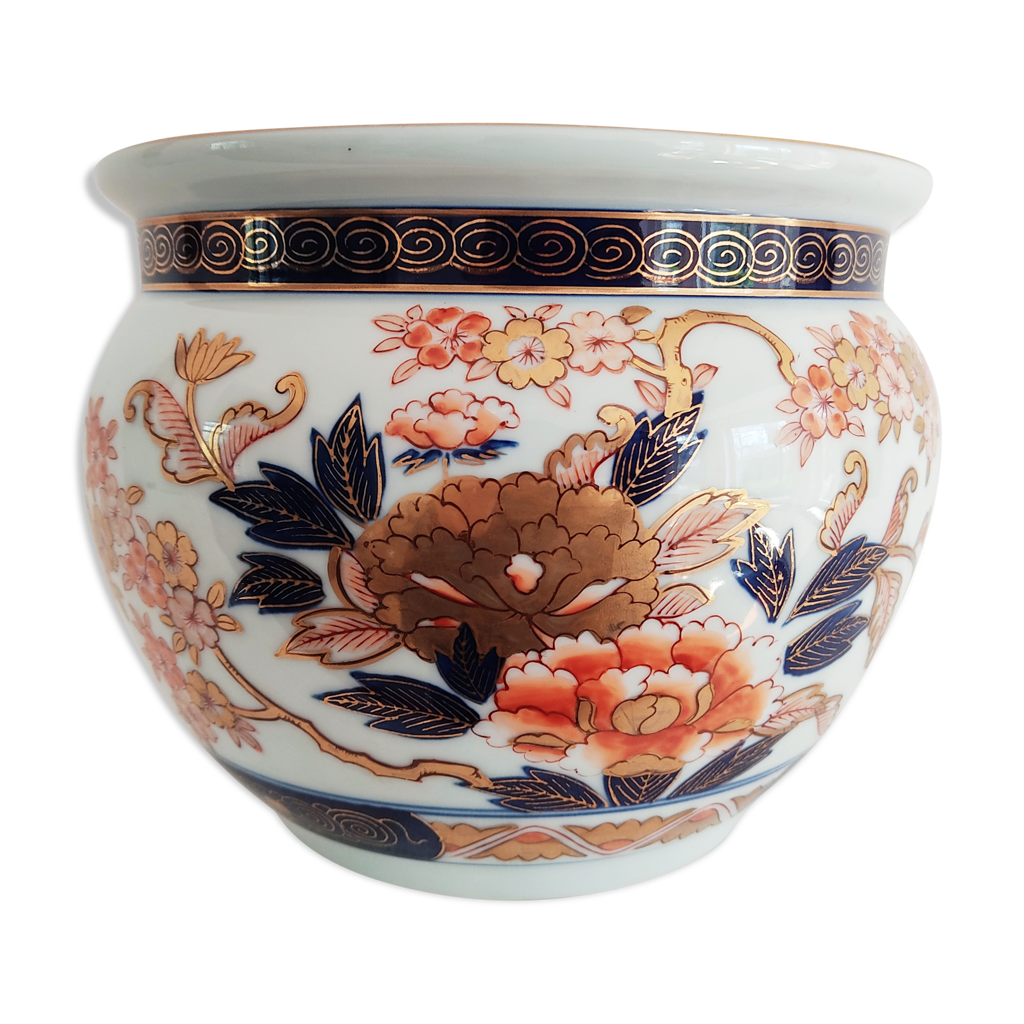 Cache pot Gold Imari porcelaine de Chine | Selency