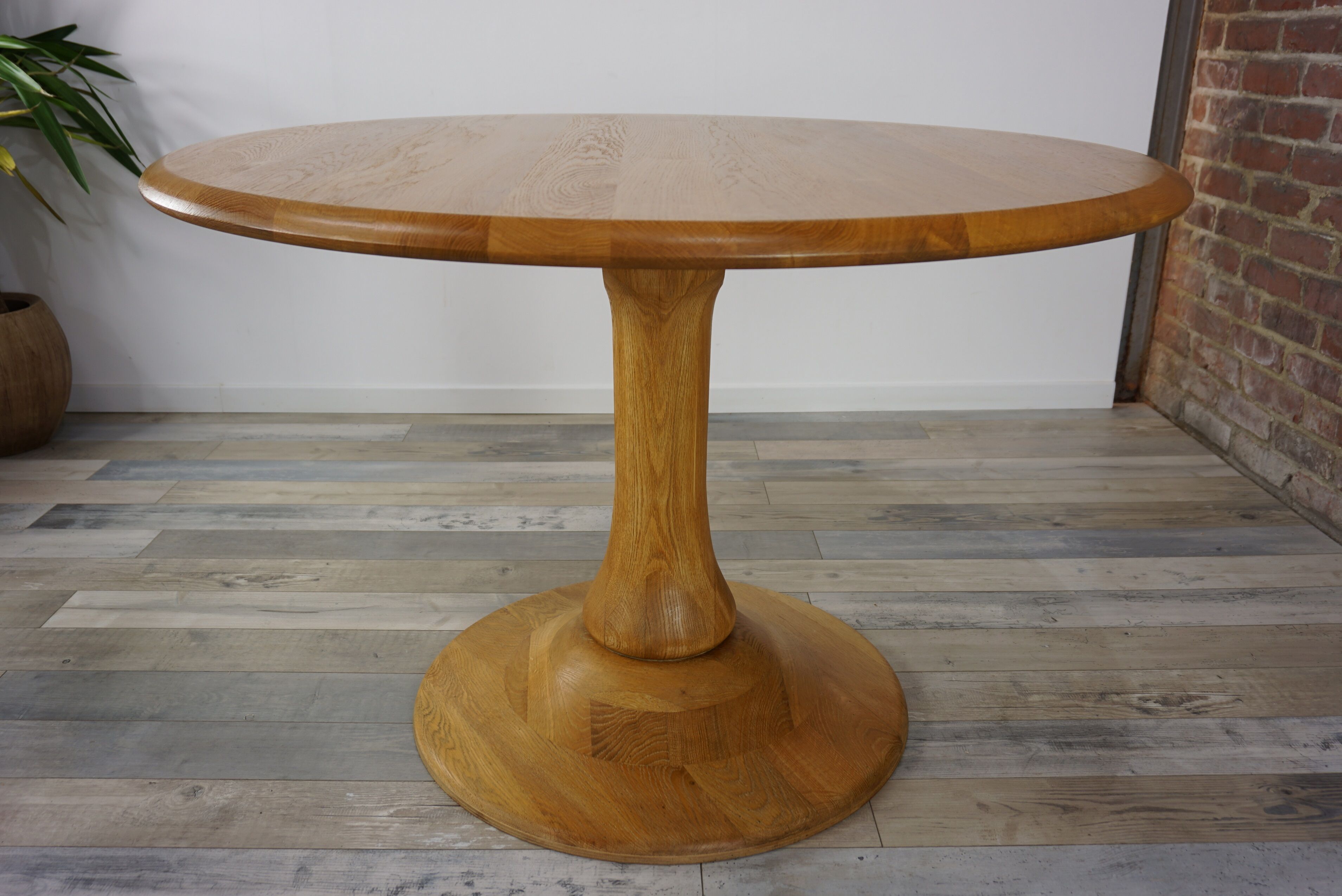 Table ronde de salle à manger en bois | Selency