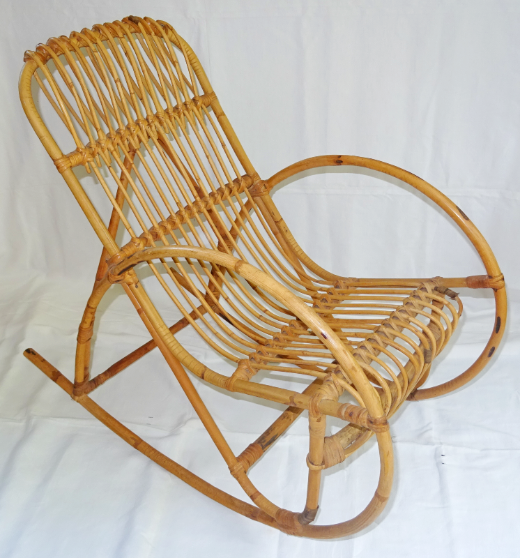 Rocking-chair enfant en rotin | Selency