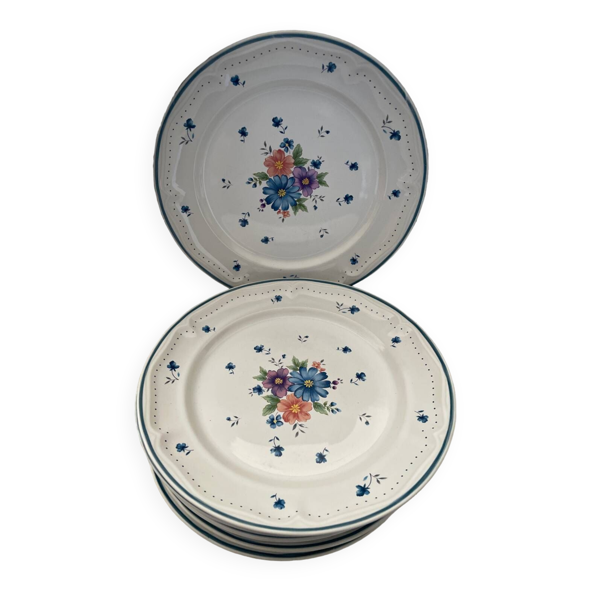 Assiettes plate provencial bouquet | Selency
