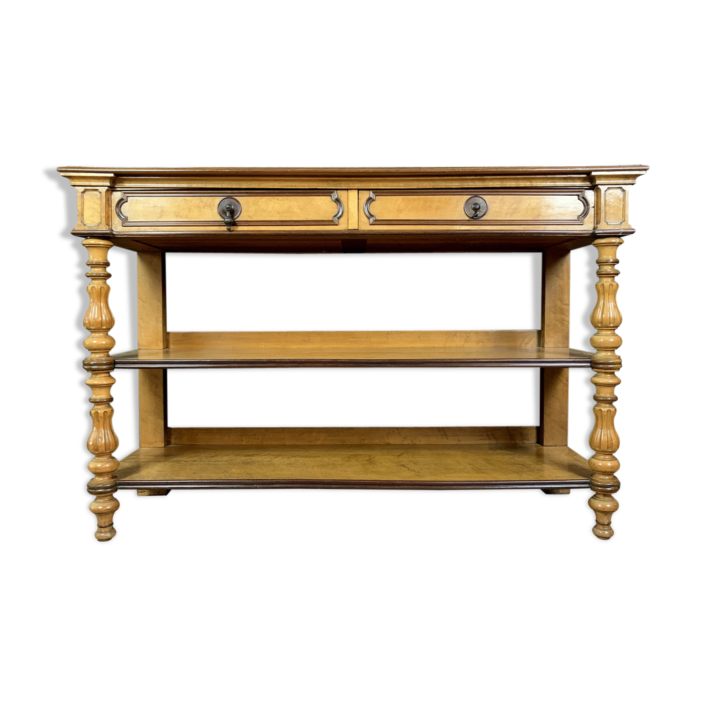 Console Charles X en bois clair | Selency
