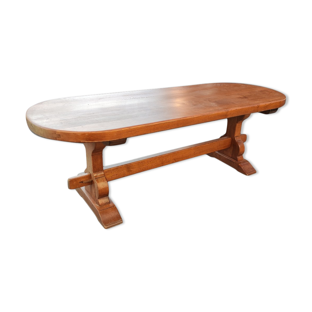 Table monastère en chêne table de ferme | Selency