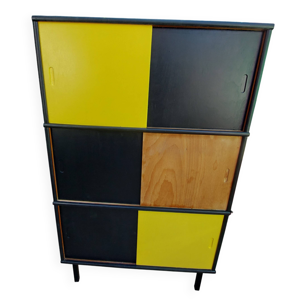 Meuble MD sur pied restauré, 1970-1980 | Selency
