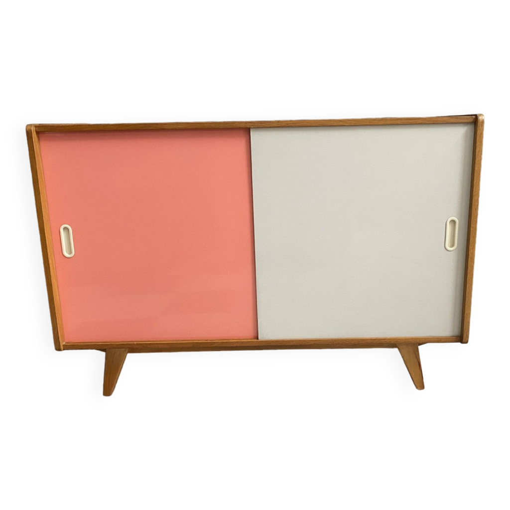 Enfilade Jiri Jiroutek en rose et gris modèle U452 années 1960 | Selency