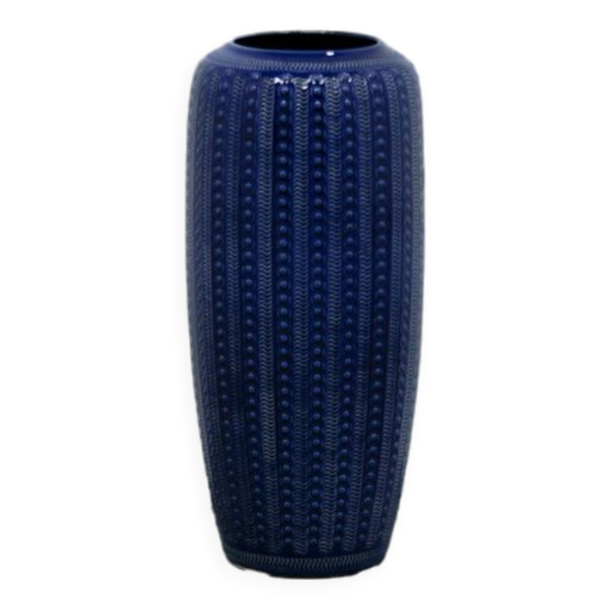 Vintage large blue floor vase west germany | Selency