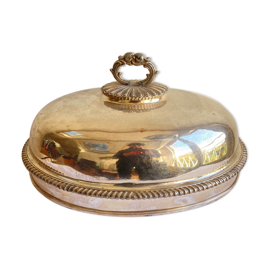 Cloche de service restaurant hôtellerie metal argenté | Selency