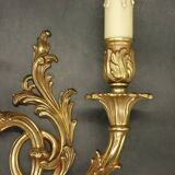 Grande paire d'appliques style Rocaille / Rococo / Baroque | Selency