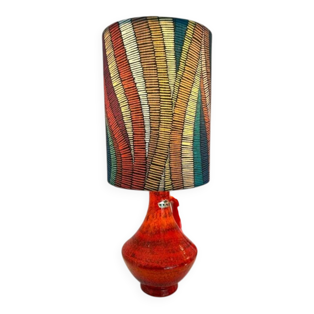 Lampe de table vintage en céramique Bay – vase en forme de cruche avec ...