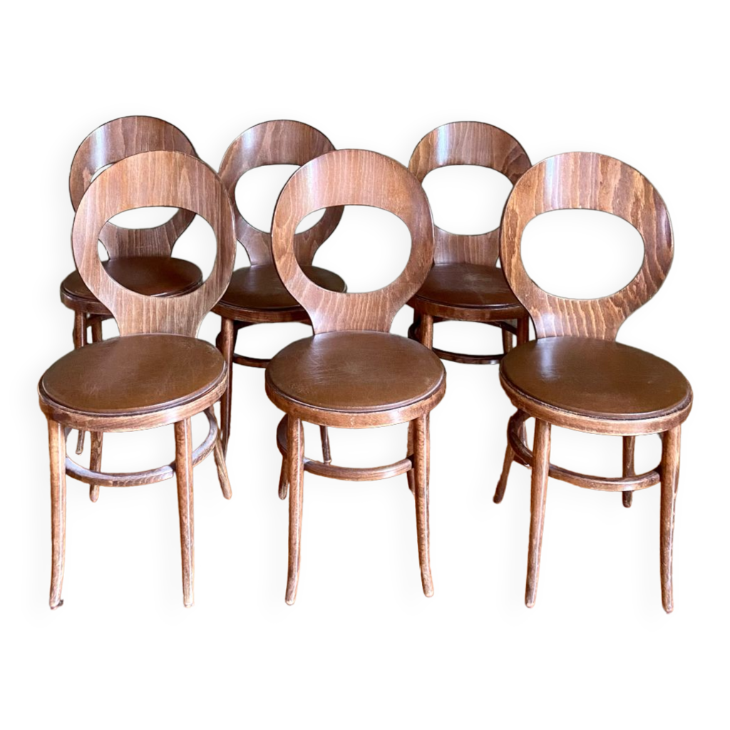Lot de 6 chaises baumann mouette | Selency