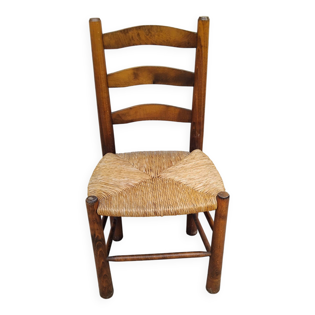 Chaise paille vintage | Selency