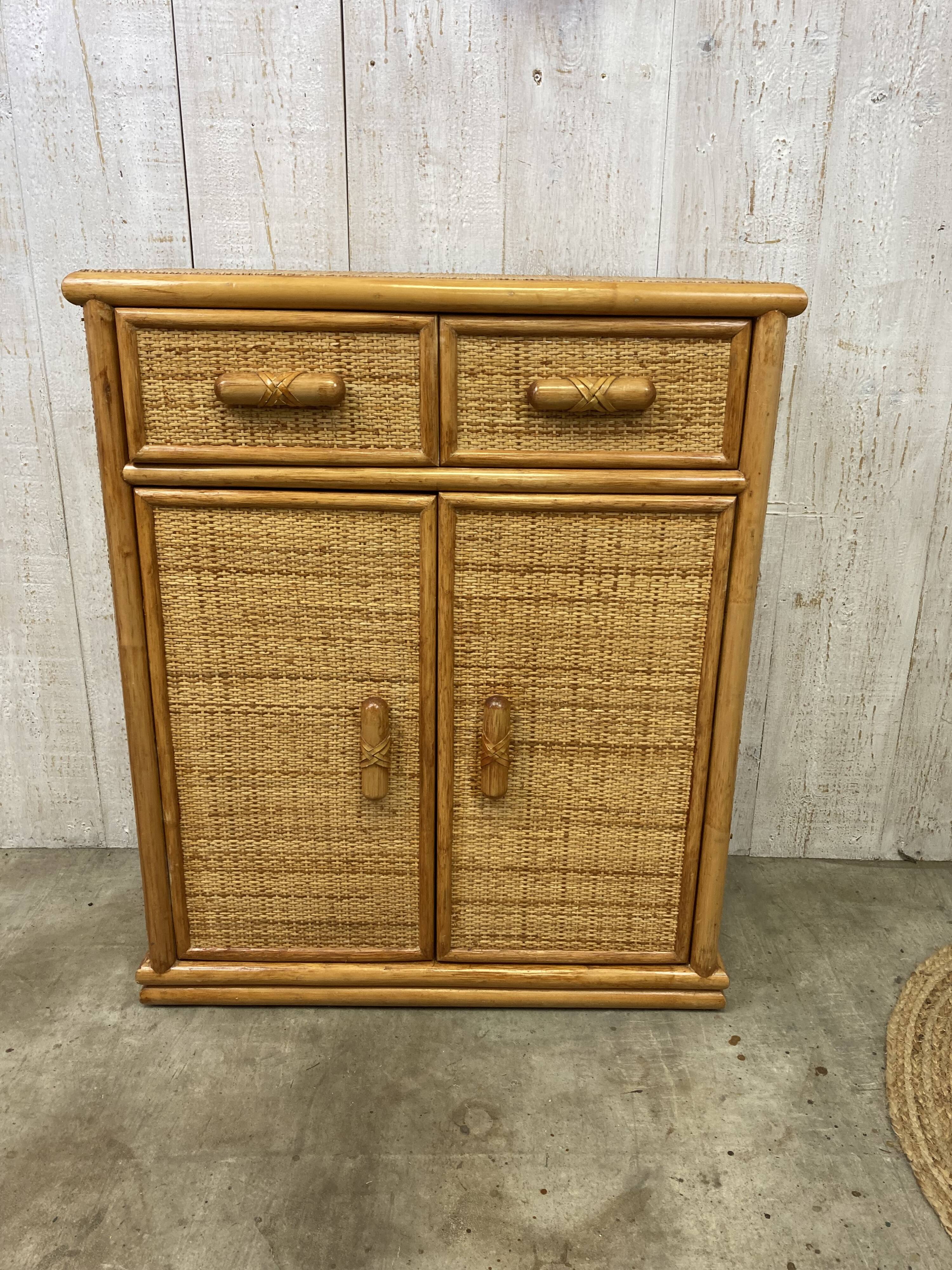 Vintage rattan sideboard | Selency