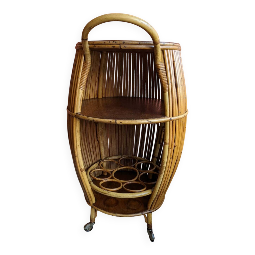 Bar vintage en rotin | Selency