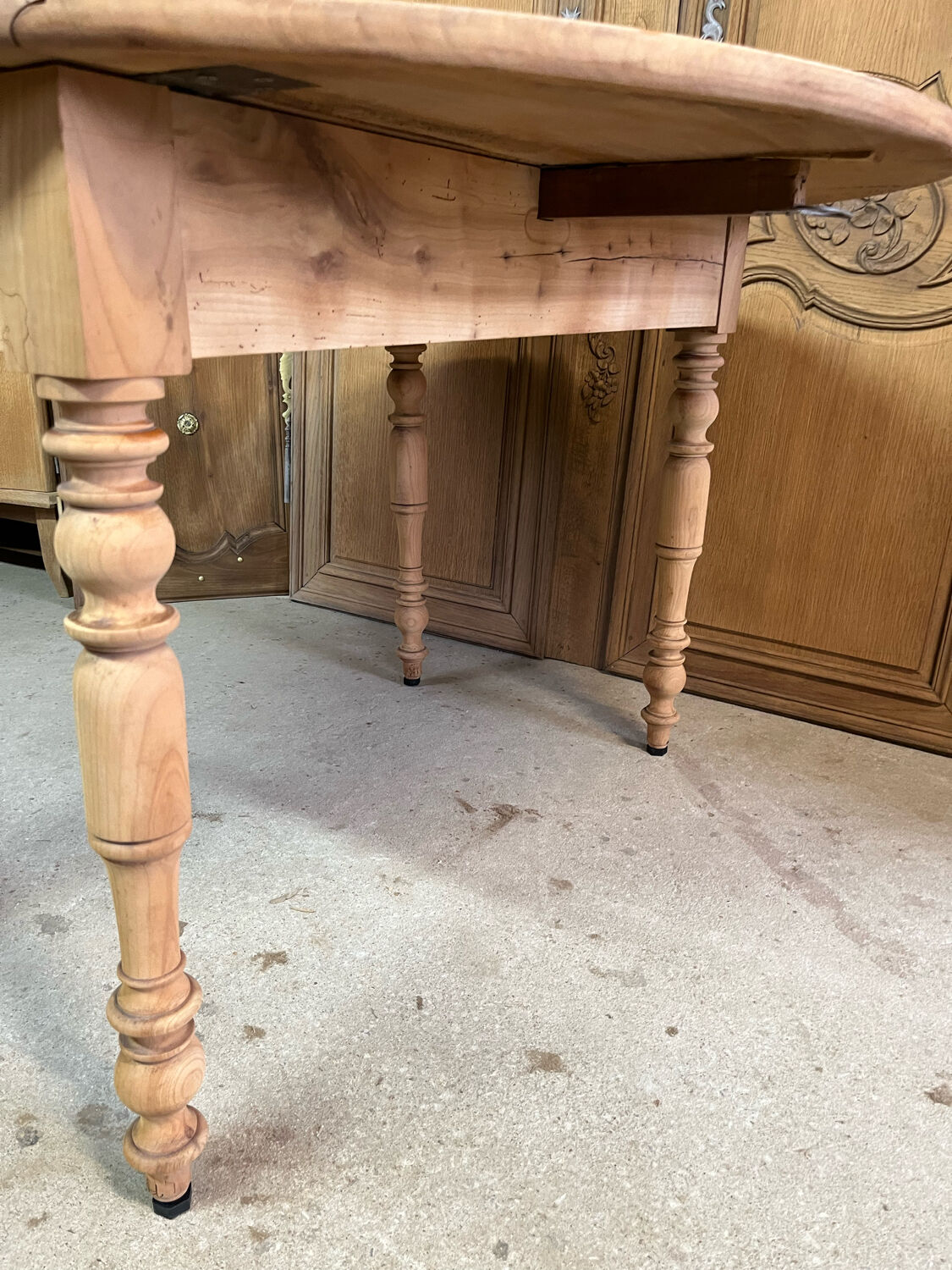 Table ronde rebord rabattable | Selency