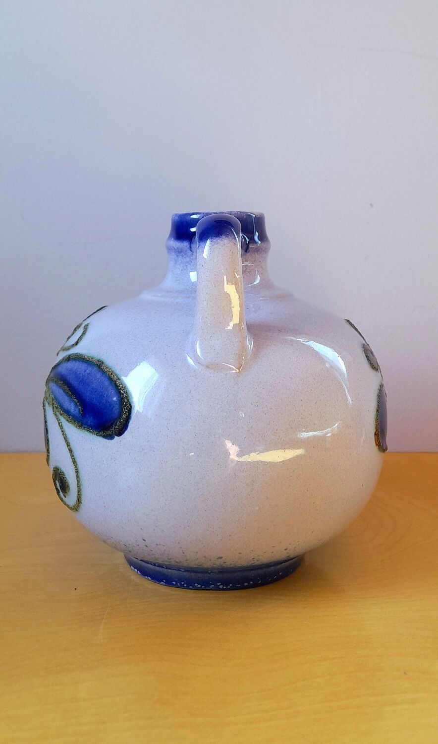 Vase ou pichet en céramique émaillée Strelha 60s | Selency