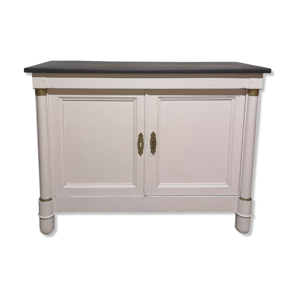 Buffet patine chêne XIX ème shabby chic gustavien loft | Selency