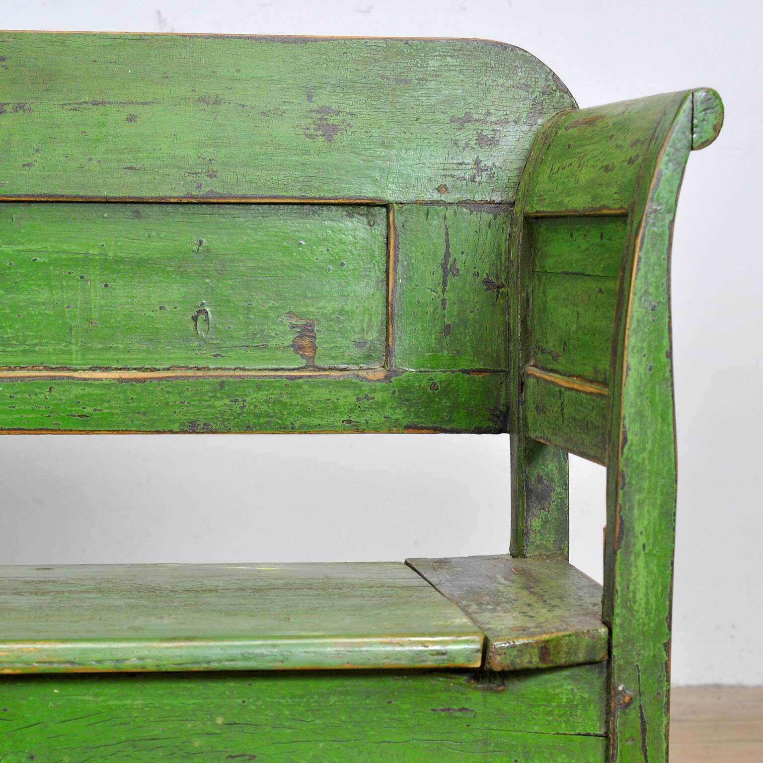 Banc ancien en pin, années 1930 | Selency