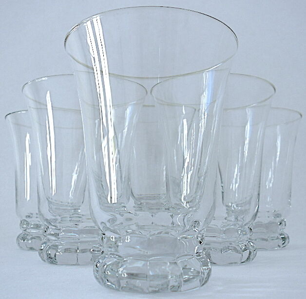 Service à orangeade en cristal incolore composé d'un pichet et de six ...