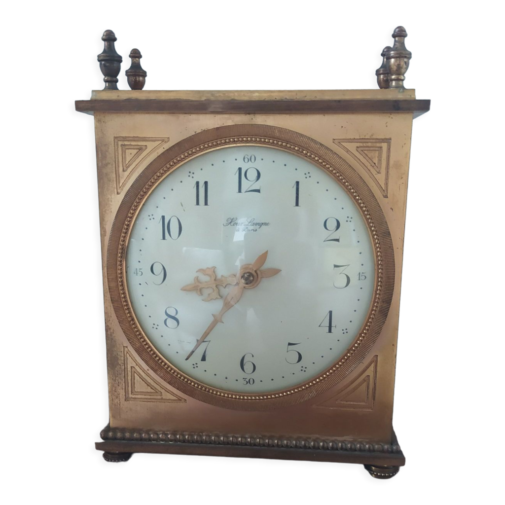 Pendule hour Lavigne Paris en bronze doré | Selency