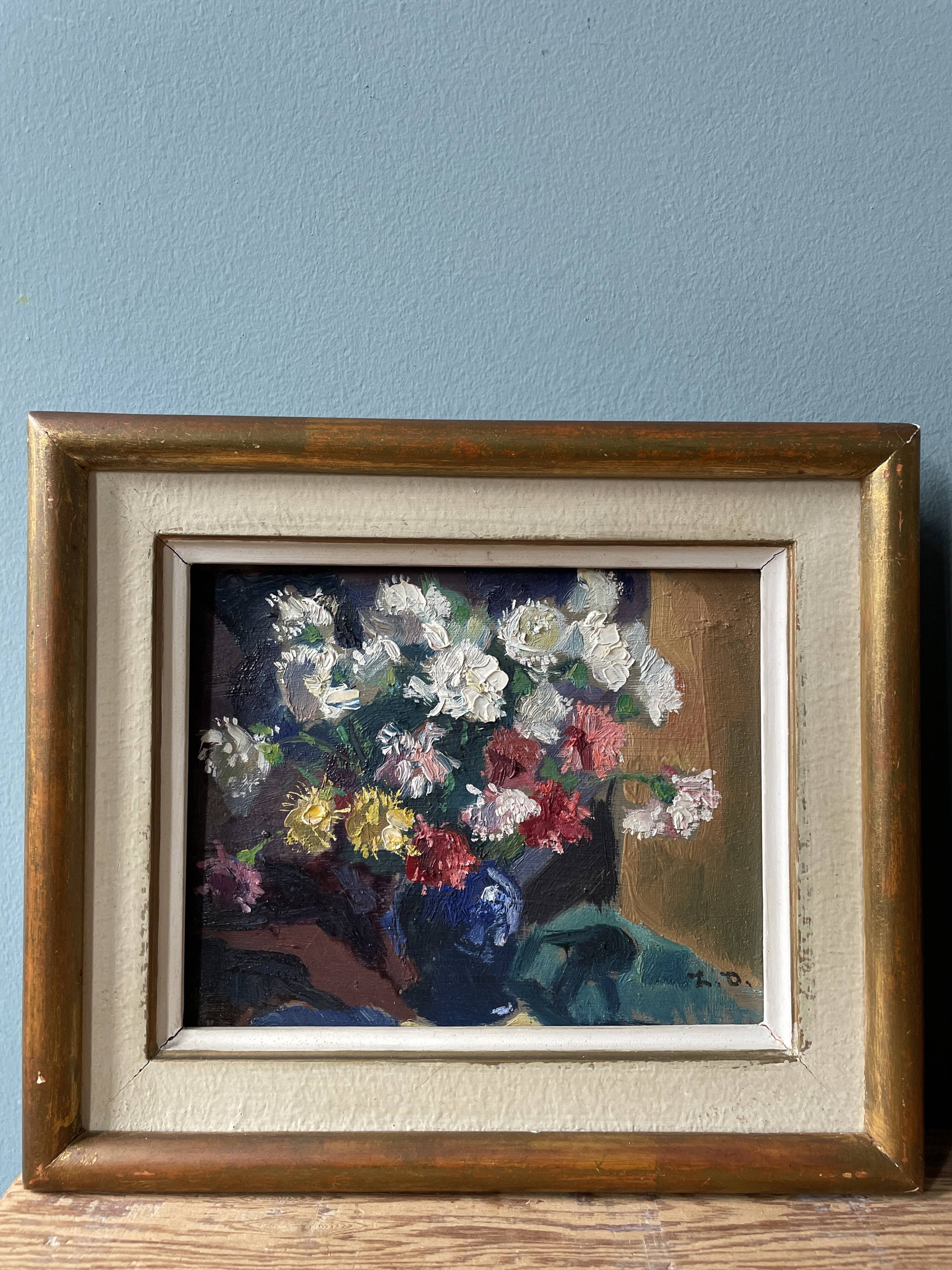 Paire de tableaux signés Henri David | Selency