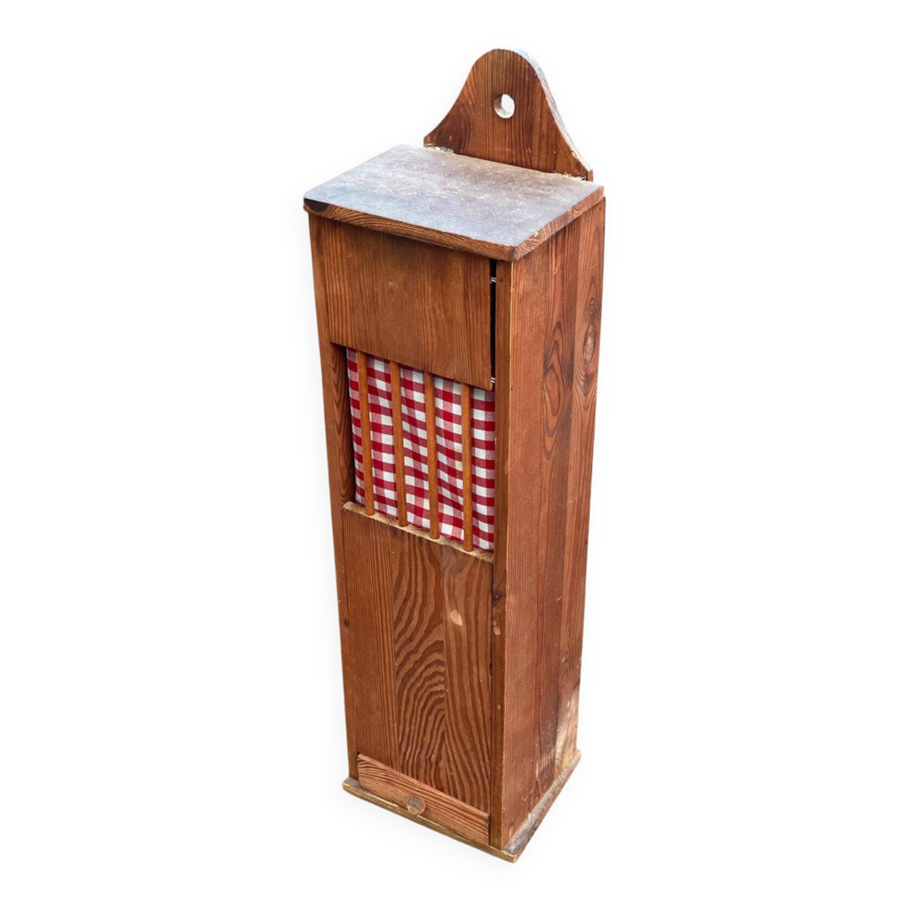 Huche à pain avec tiroir en bois massif panier boîte à pain | Selency