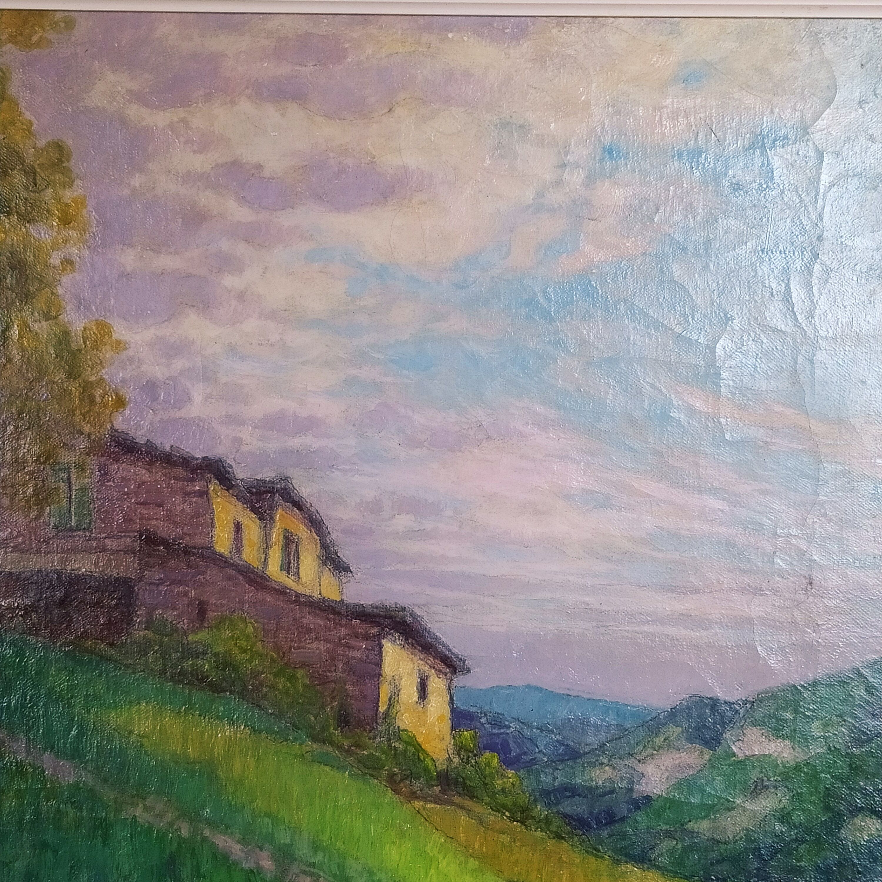 Huile sur toile signée René Beauclair peintre de Montauban Paysage du ...