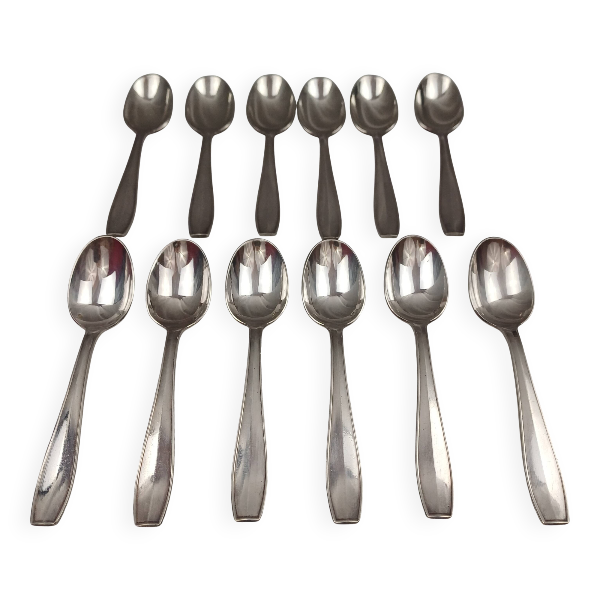 Christofle Atlas - 12 cuillères à café métal argenté tbe | Selency