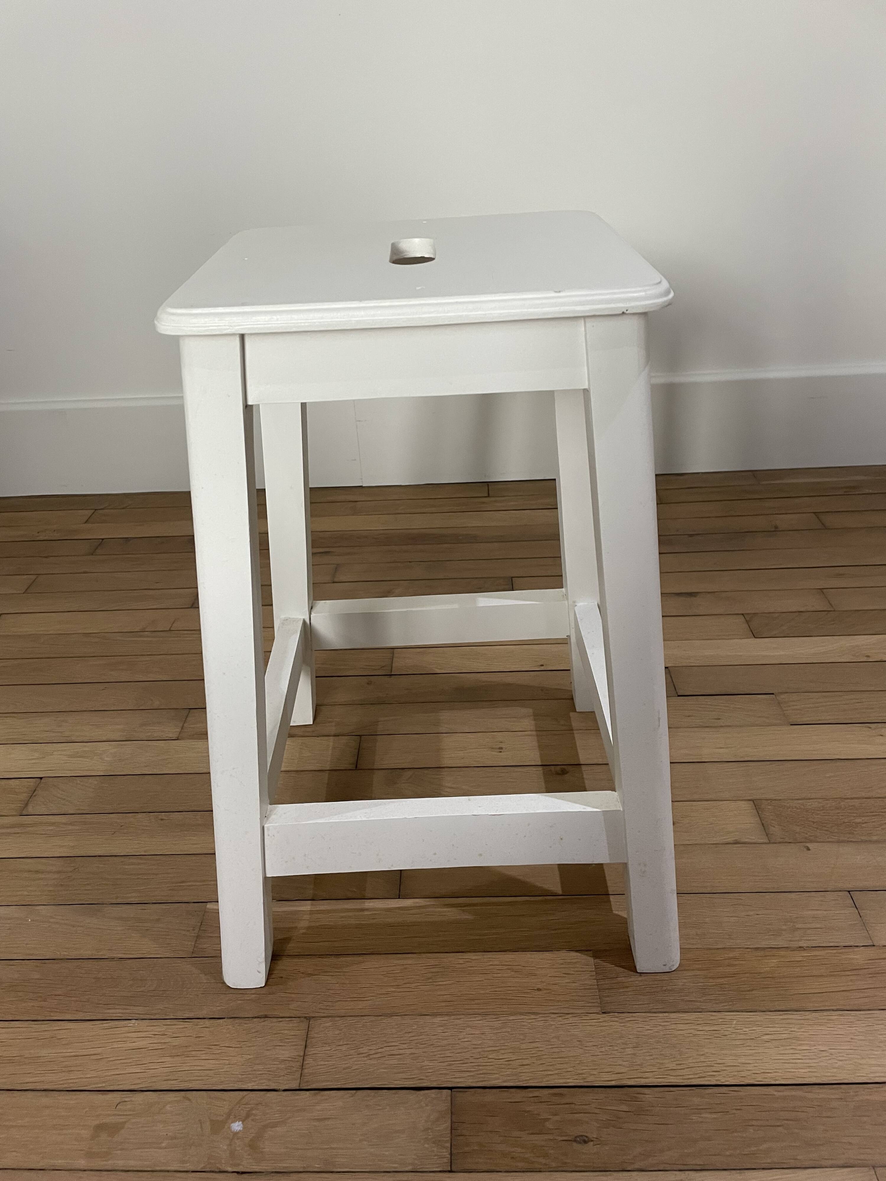 Tabouret vintage en bois peint | Selency