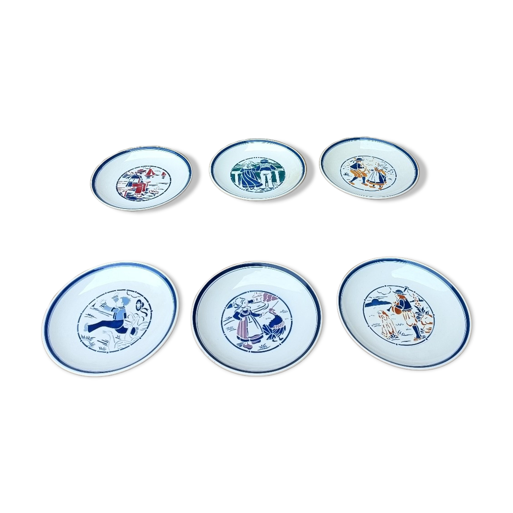 Assiettes à dessert bord de mer Bretagne | Selency