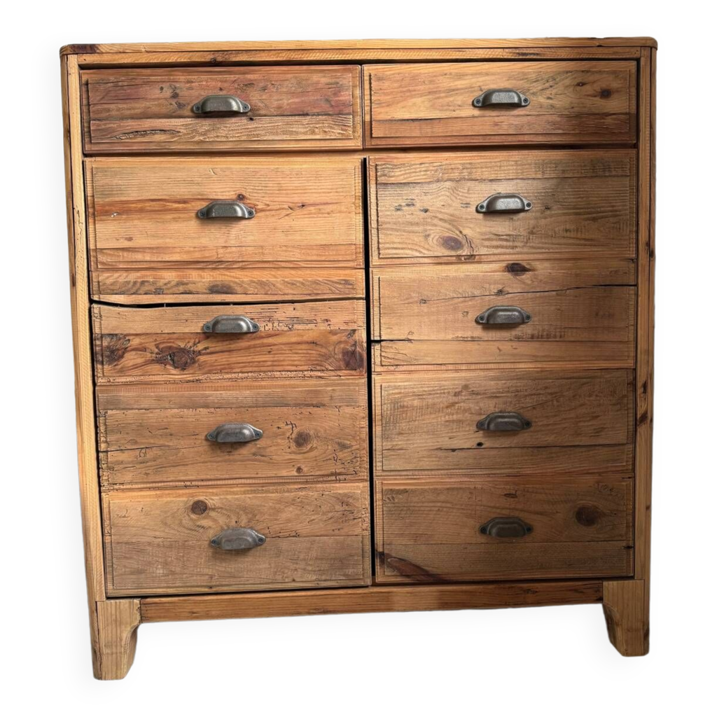 Commode en bois brut | Selency