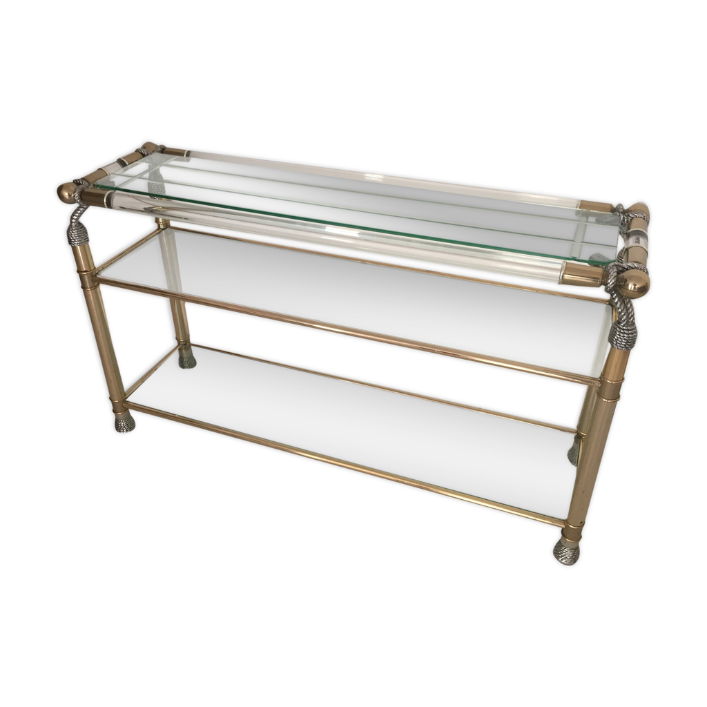 Console en métal années 80 | Selency