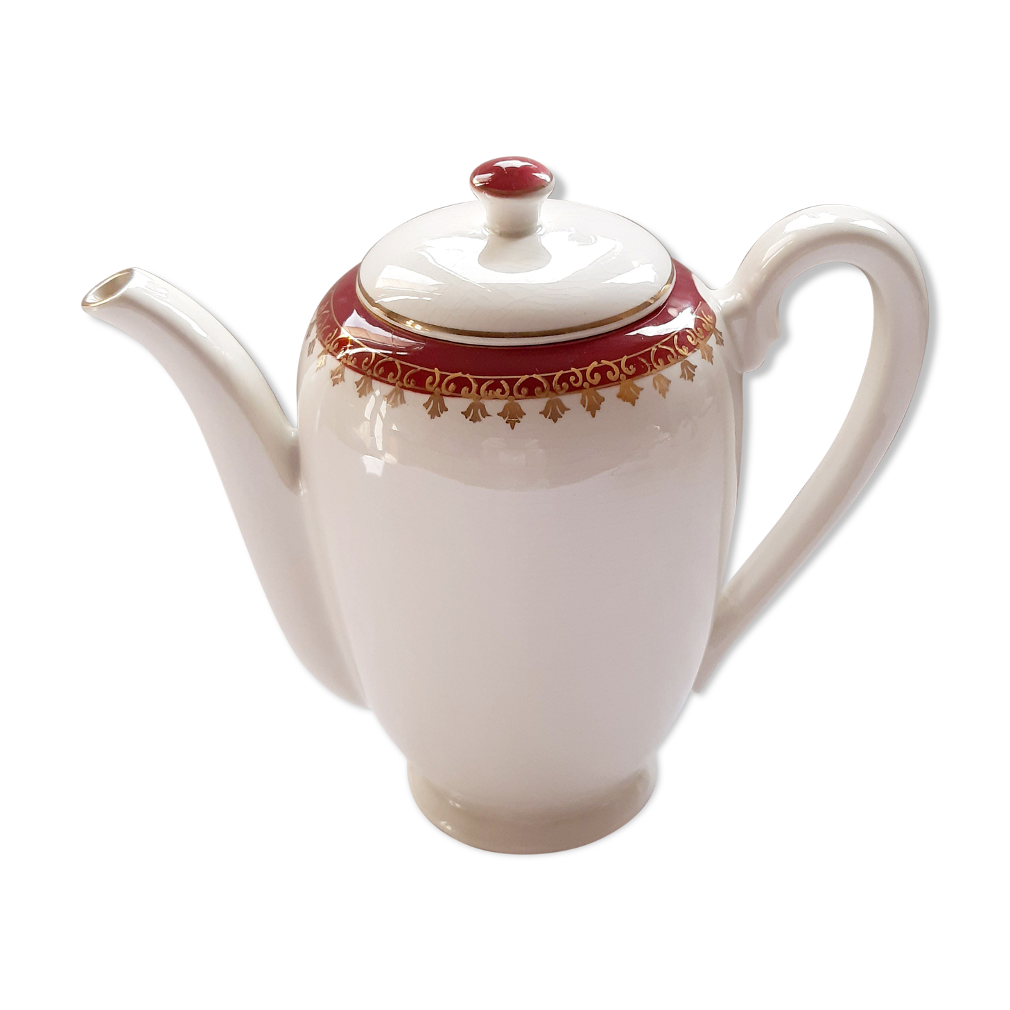 Cafetière verseuse edwige véritable opaque sarreguemines | Selency