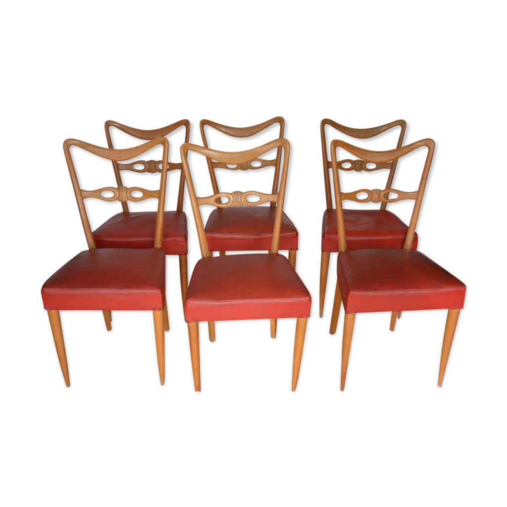 Série de six chaises vintages | Selency