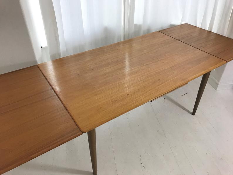 Table à manger extensible danoise en teck | Selency