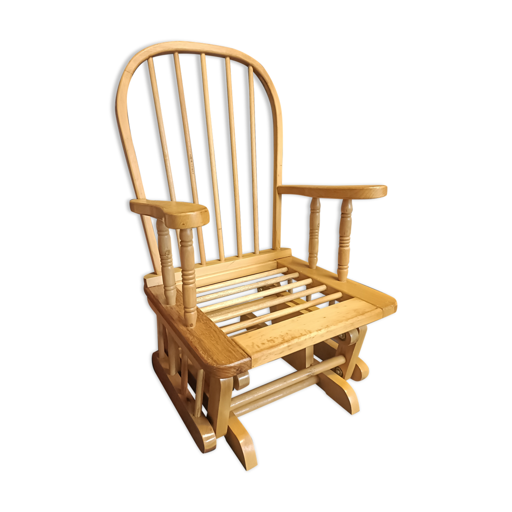 Fauteuil rocking-chair pour enfant mécanique en pin | Selency