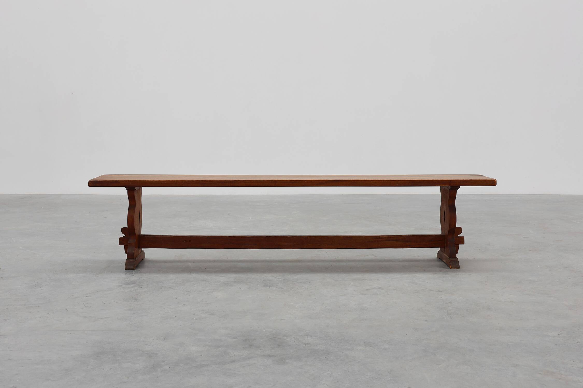 Rustic oak bench with nice patina, France ca. 1900 | Selency