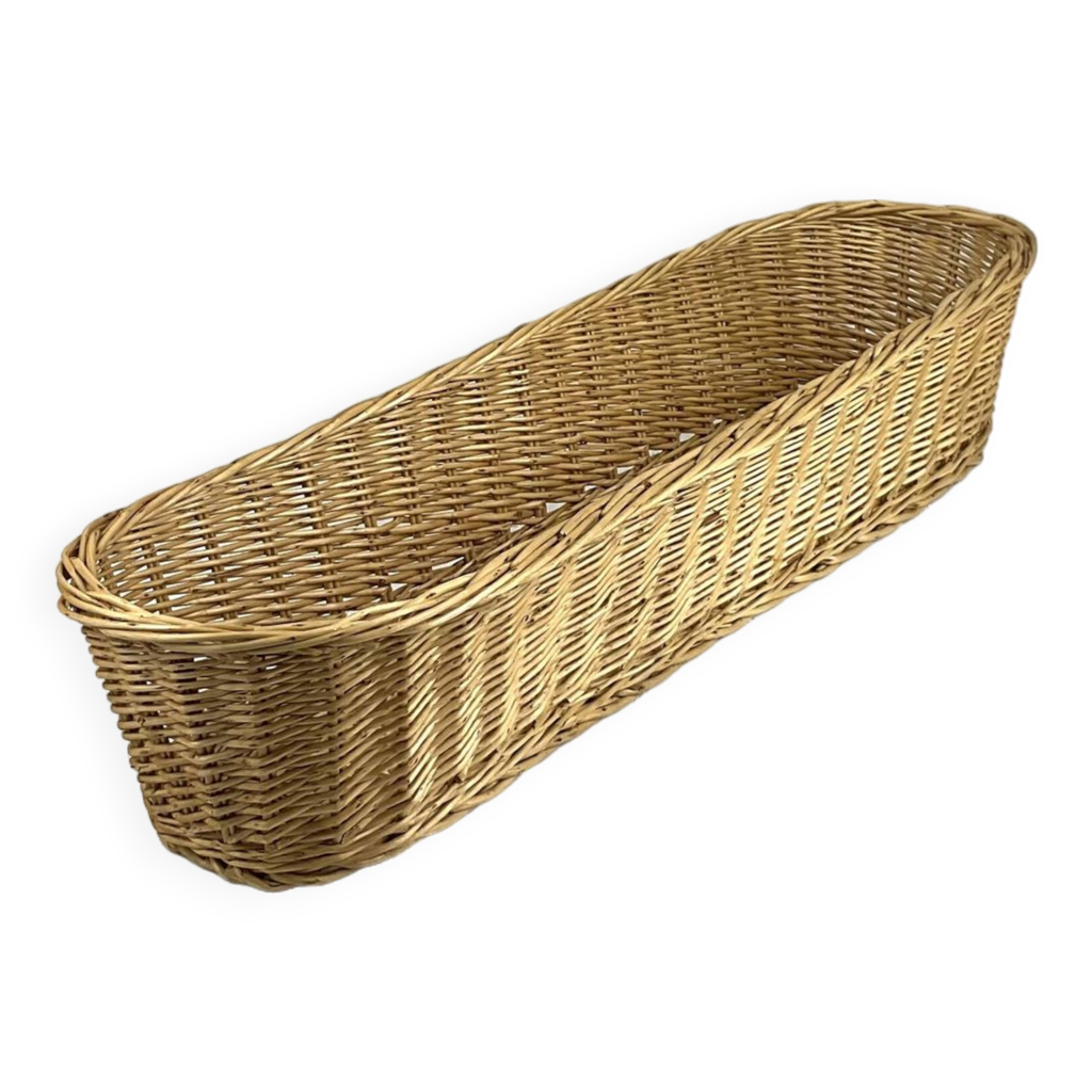 Long panier à pain en osier | Selency