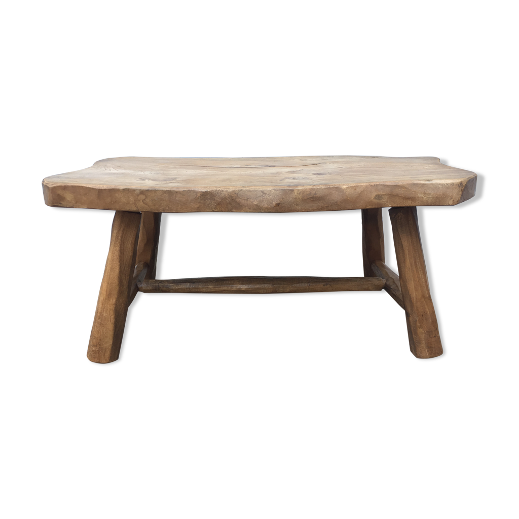 Table basse en orme massif | Selency