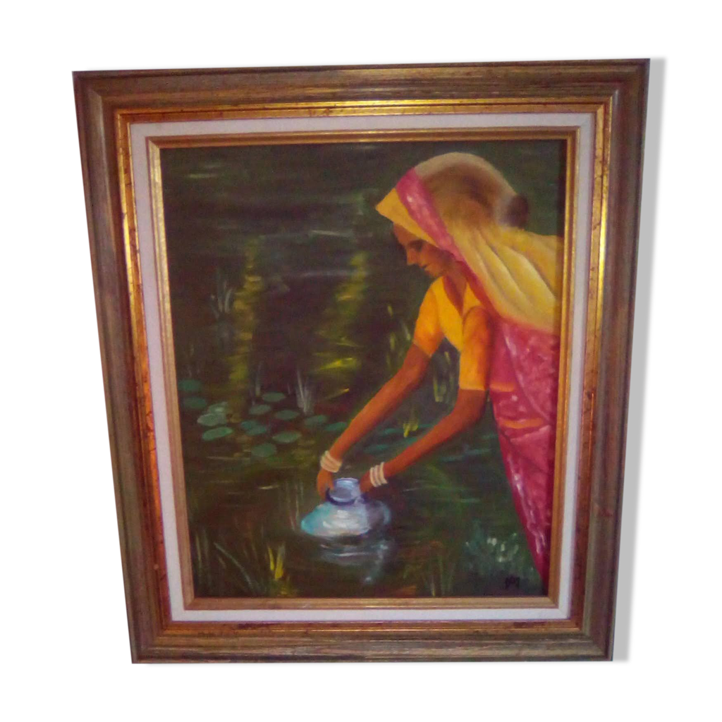 Tableau peinture à l'huile sur toile | Selency