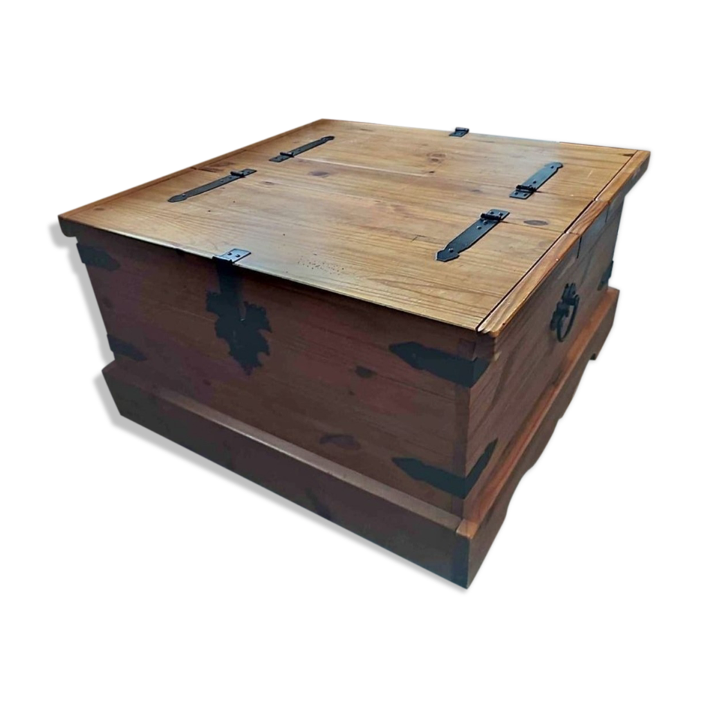 Coffre table basse en bois chêne | Selency