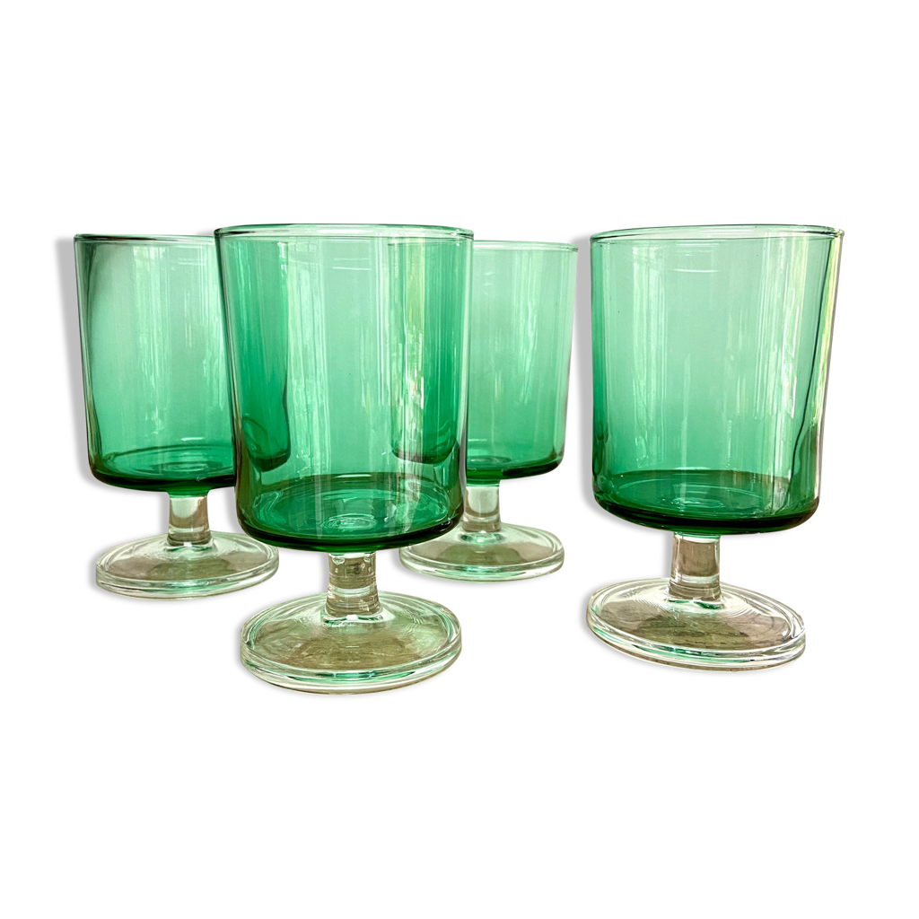4 verres luminarc france vintage | Selency