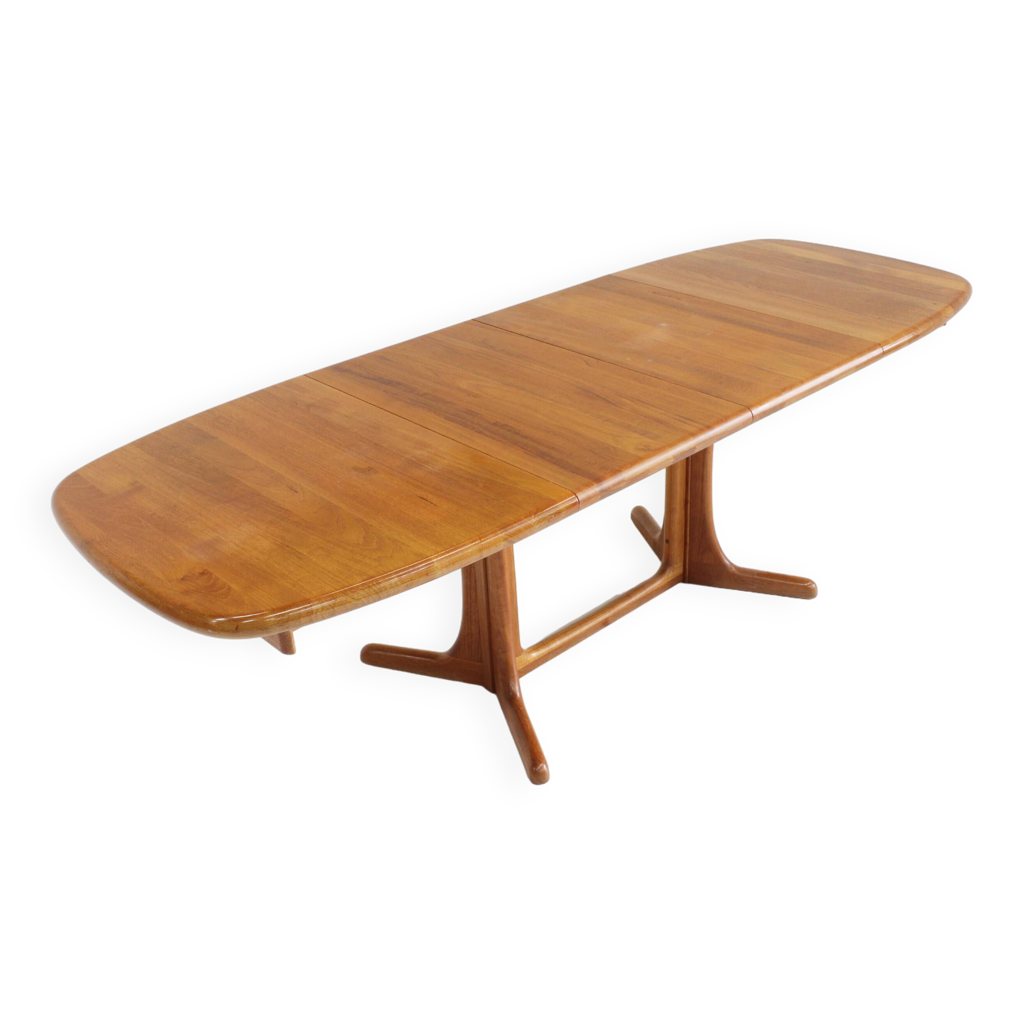 Table à manger vintage ovale extensible danoise 1960 | Selency