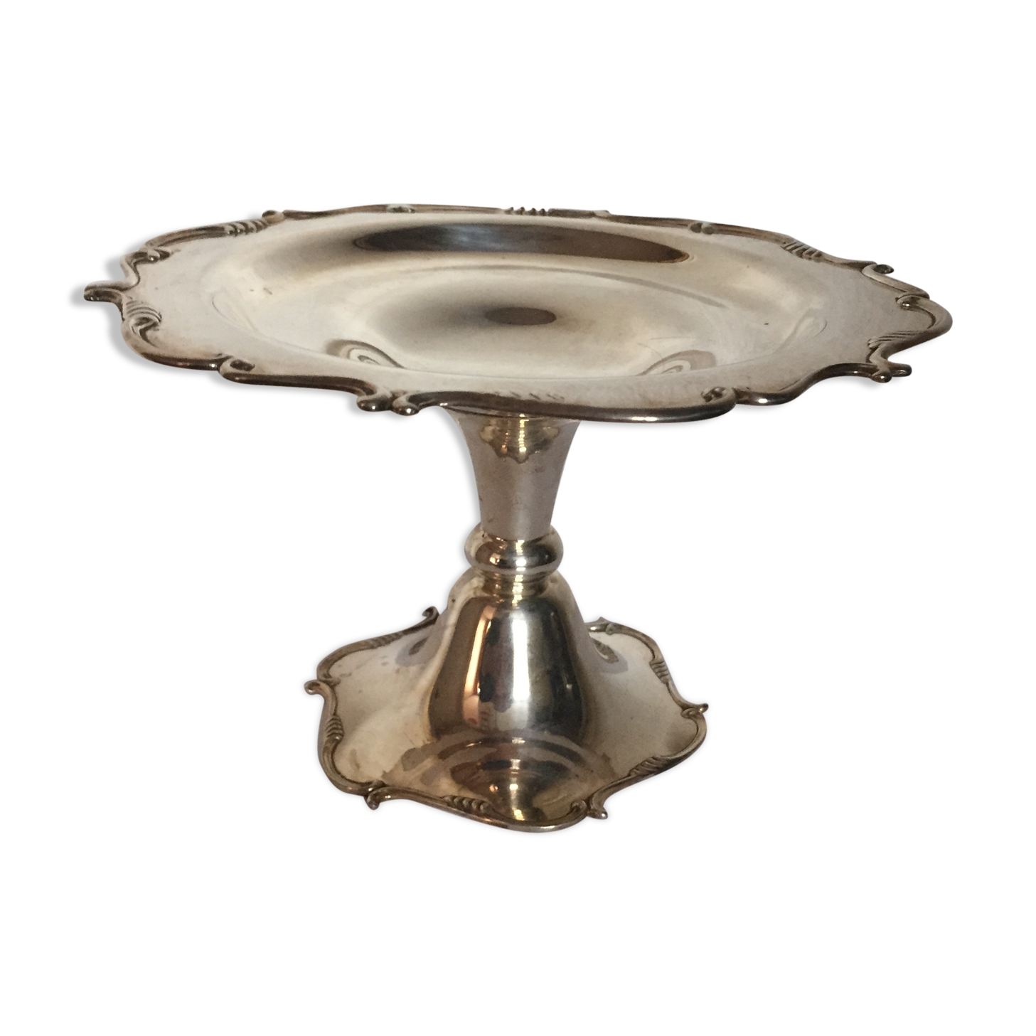 Coupe en métal argenté | Selency