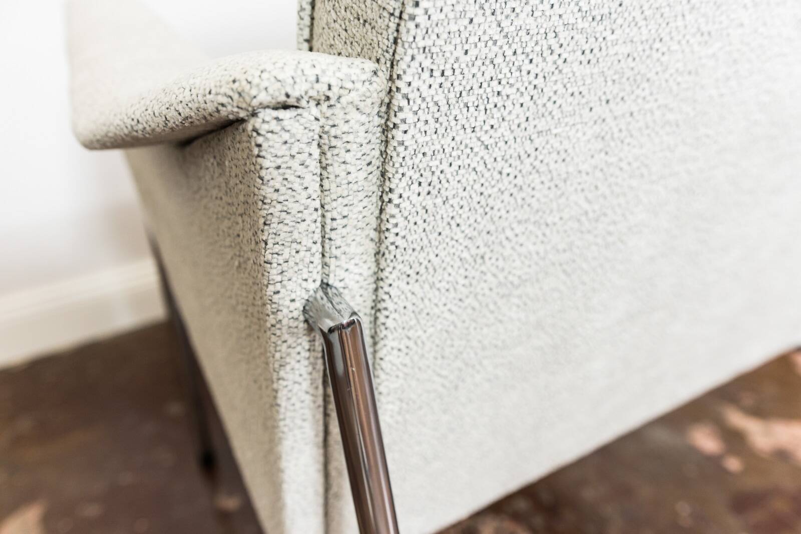 Fauteuils vintage en métal « Bat » par Wchód Zadziele, Pologne, années ...