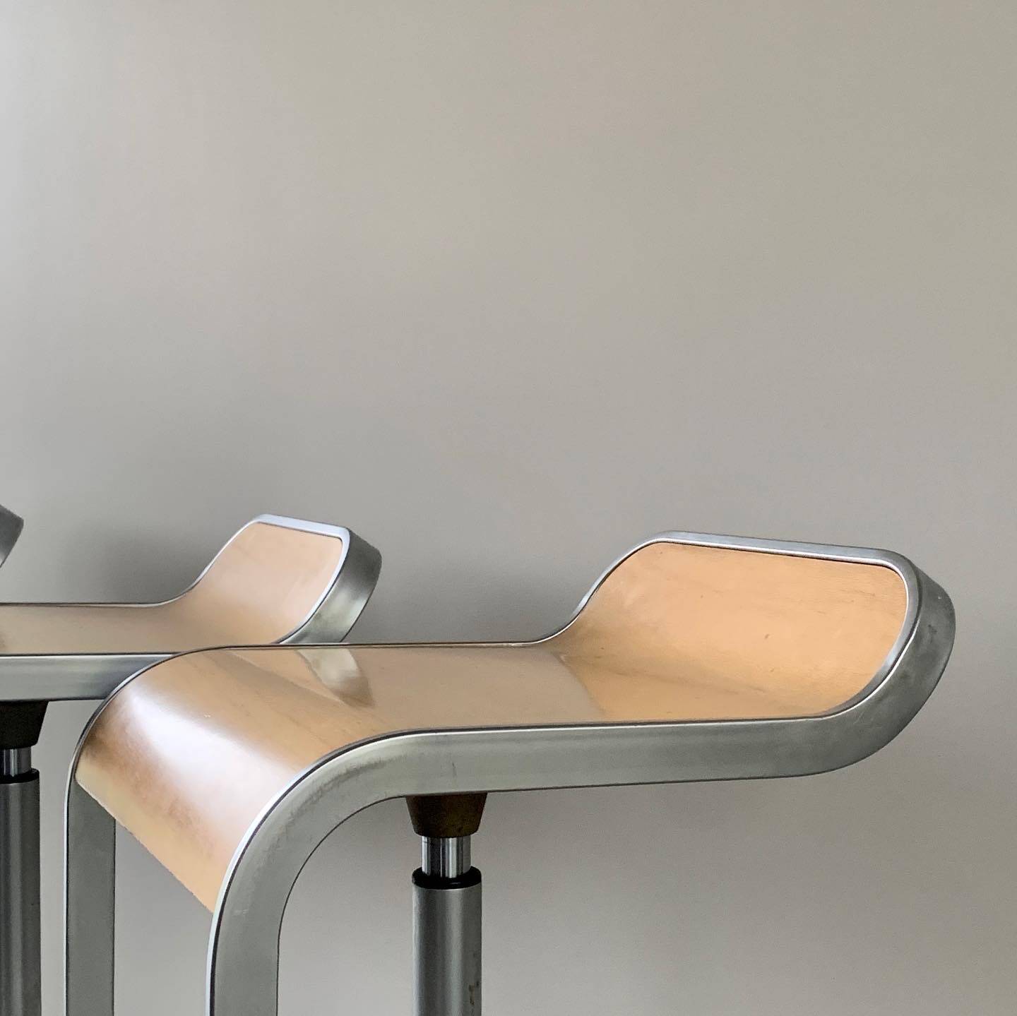 Set of 3 LEM bar stool by Shin & Tomoko Azumi for Lapalma | Selency