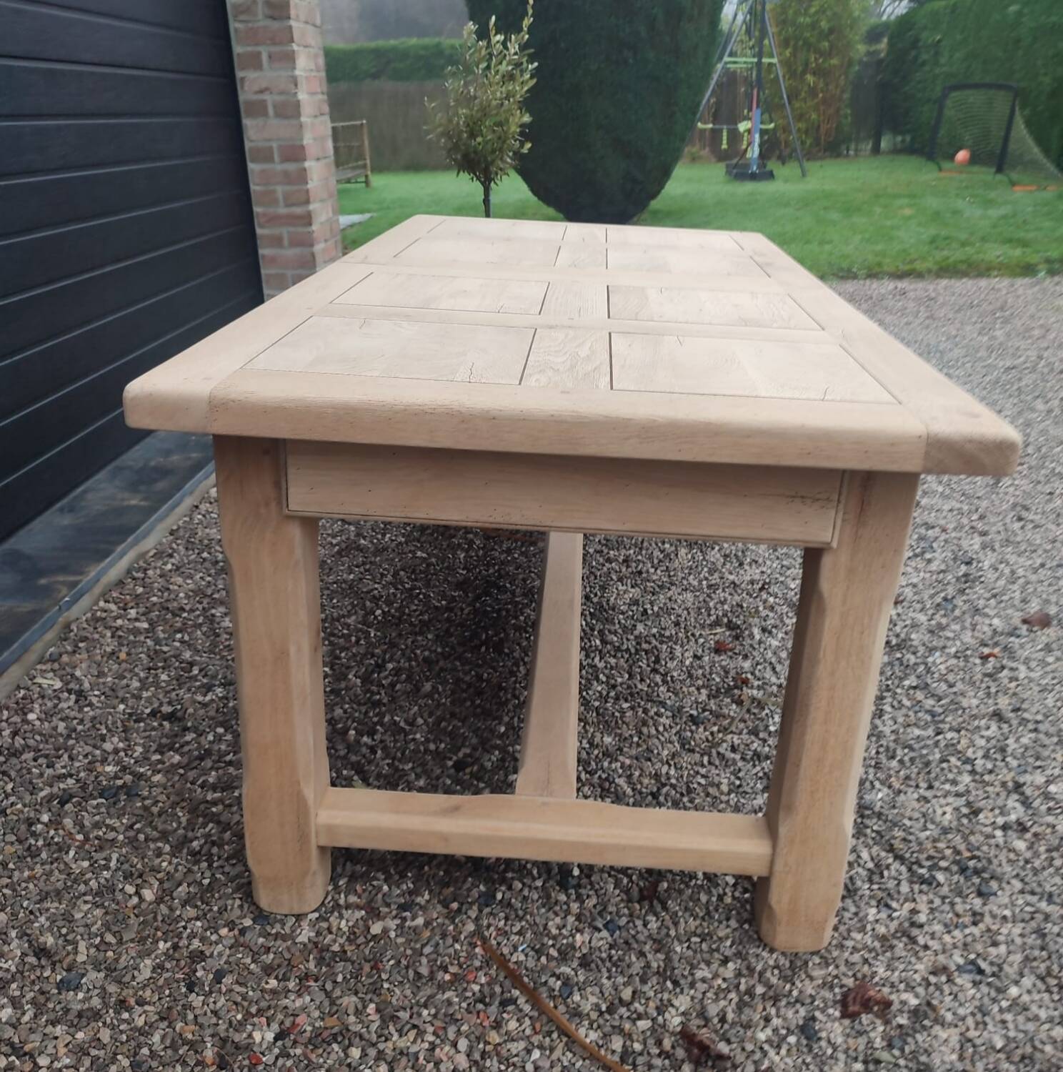 Table de ferme 2m80 en chêne massif avec rallonges | Selency