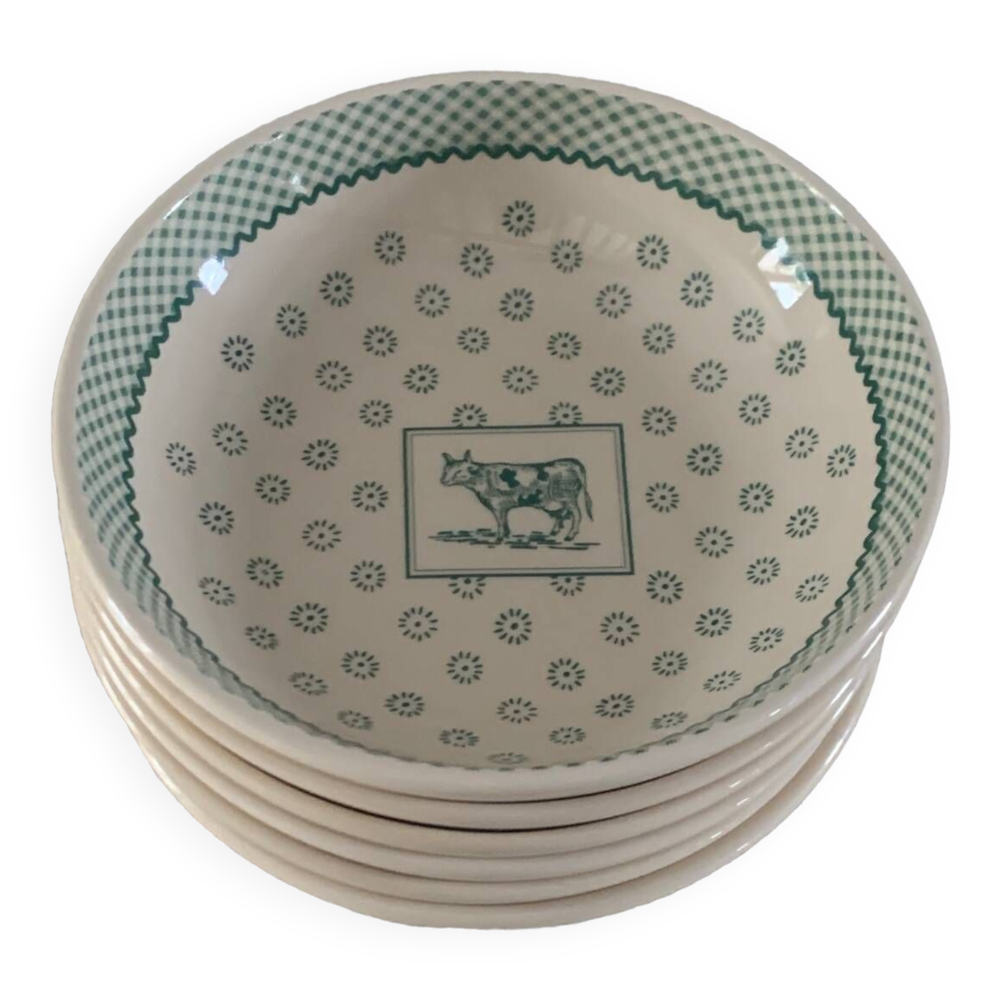 Assiettes creuses vintage Geneviève Lethu | Selency