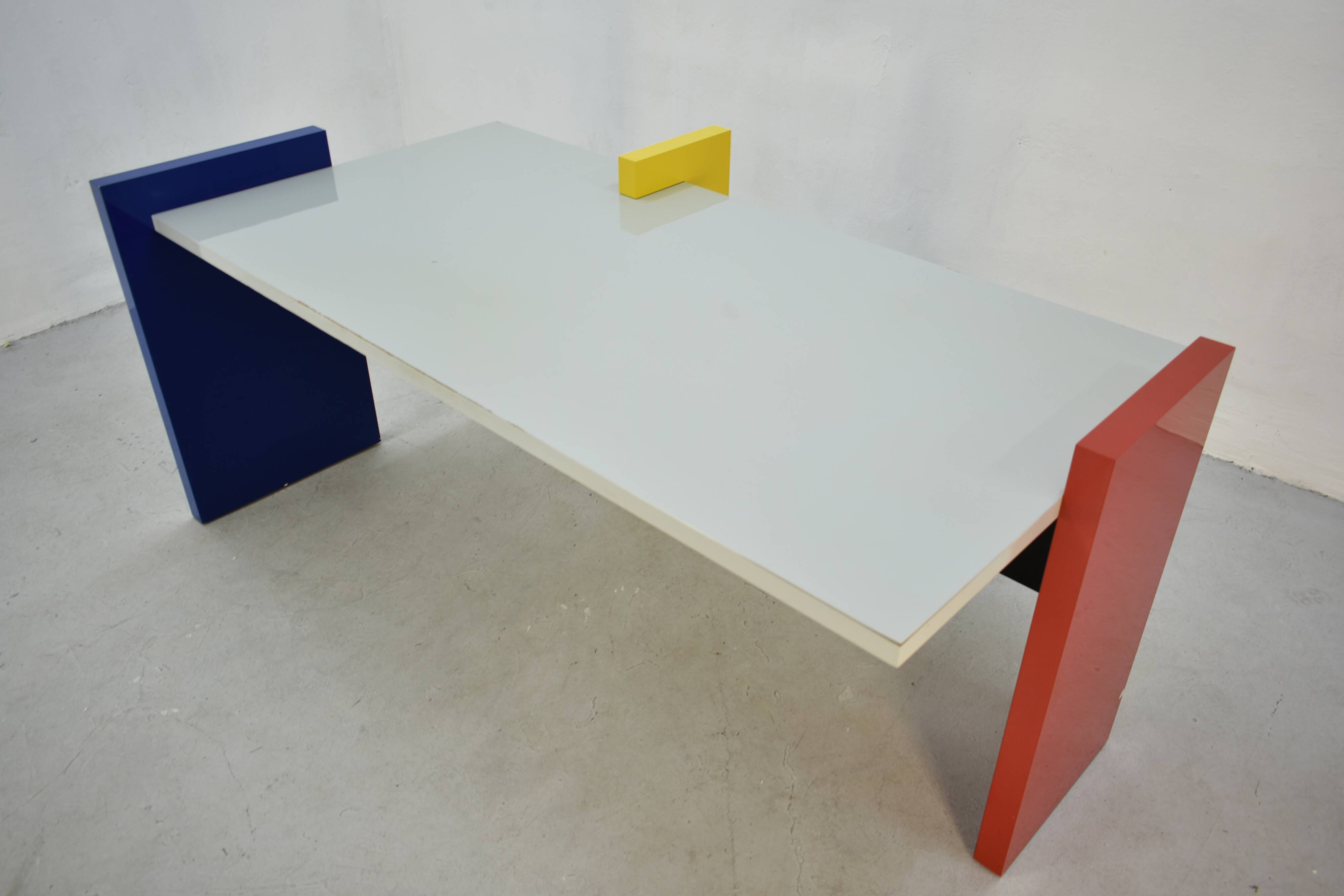Desk 'Hommage a Mondrian' designed by Danilo Silvestrin in 1983 ...