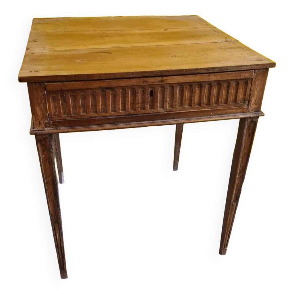 Table Louis XVI française antique avec tiroir, des années 1700. | Selency