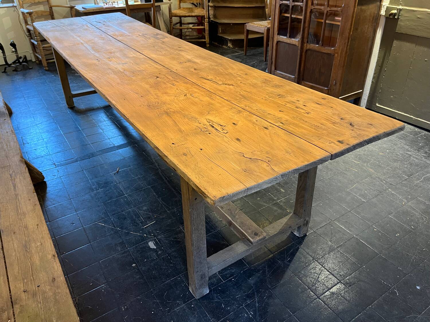 Grande table de ferme 1900 | Selency