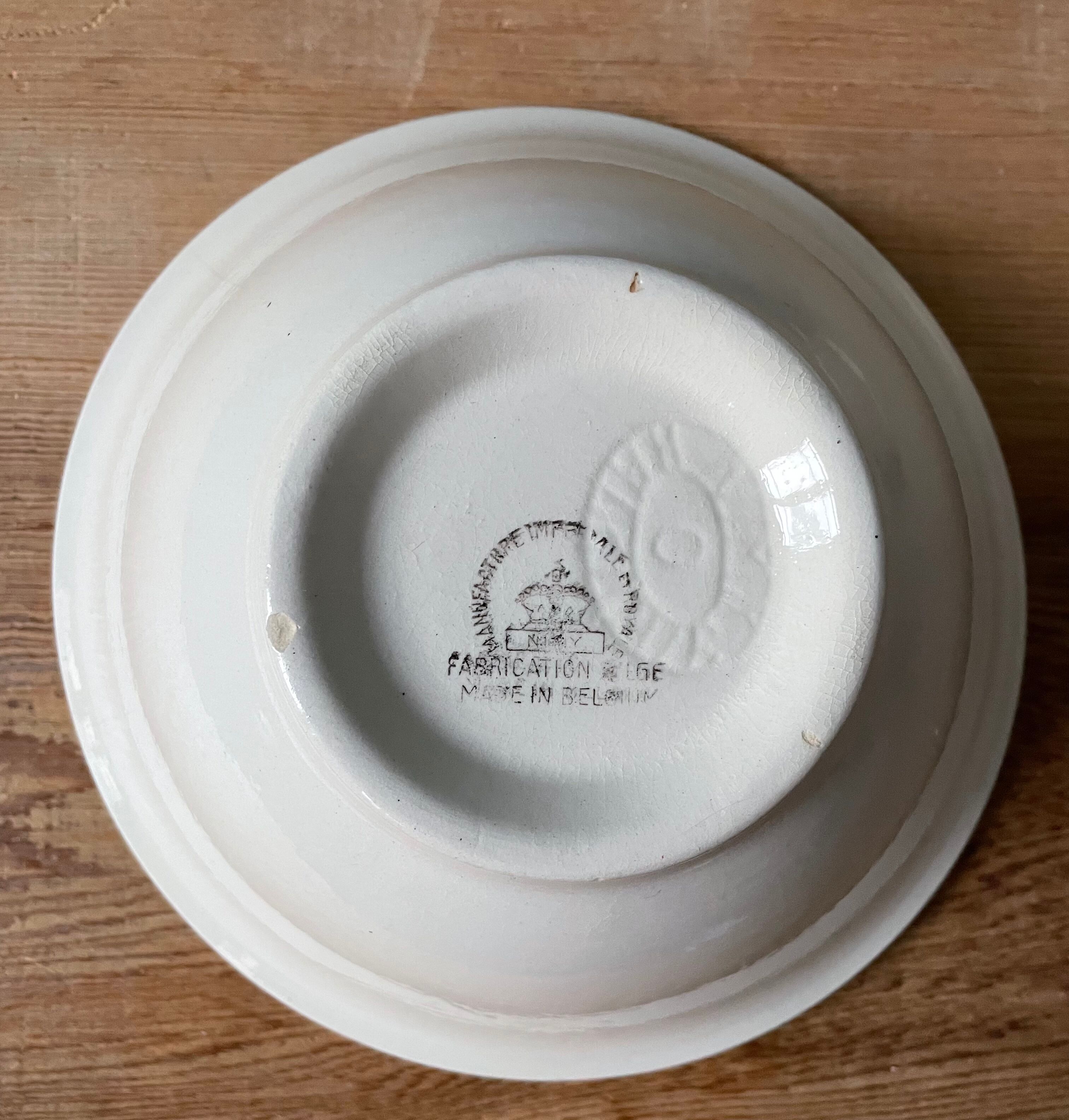 Lot de 20 pièces manufacture impériale royale Nimy (fabrication Belge ...